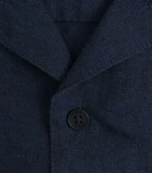WAX LONDON Linen Short-sleeve Didcot Shirt
