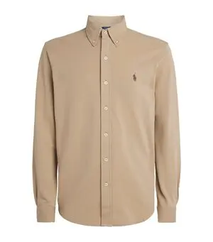 Polo Ralph Lauren Cotton Featherweight Mesh Shirt - Brown