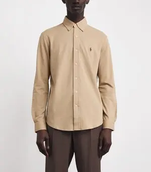 Polo Ralph Lauren Cotton Featherweight Mesh Shirt - Brown