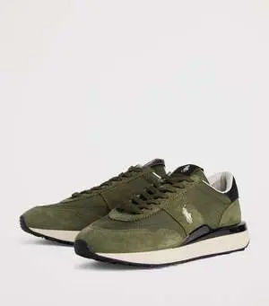 Polo Ralph Lauren Suede-blend Train 89 Sneakers - Green