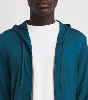 Derek Rose Micromodal Basel Zip-up Hoodie