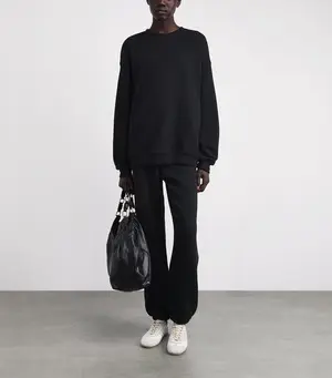 Eterne French Terry Oversized Sweatshirt - Black