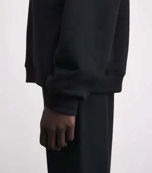 Eterne French Terry Oversized Sweatshirt - Black