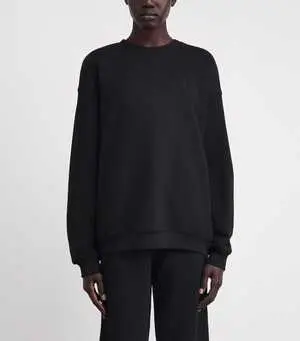 Eterne French Terry Oversized Sweatshirt - Black