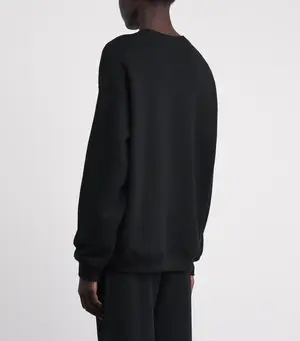 Eterne French Terry Oversized Sweatshirt - Black