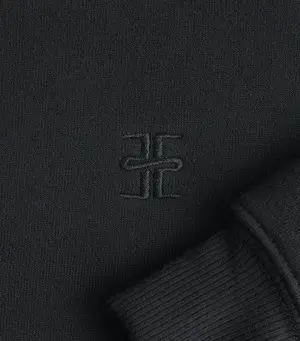 Eterne French Terry Oversized Sweatshirt - Black