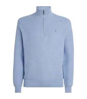 Polo Ralph Lauren Cotton Quarter-zip Sweatshirt - Blue