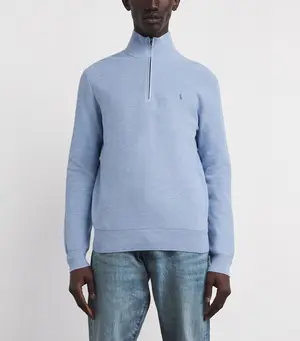 Polo Ralph Lauren Cotton Quarter-zip Sweatshirt - Blue