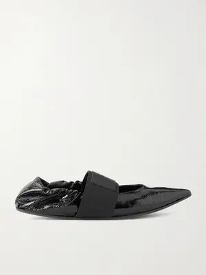 Givenchy Crush Leather Ballet Flats - Black