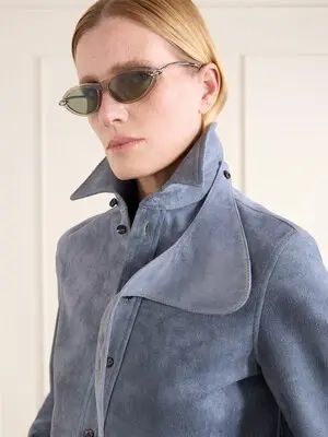 Bottega Veneta Knot Cat-eye Sunglasses - Silver