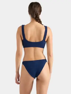 Hunza G Julia Bikini With Gold Hoop - Navy
