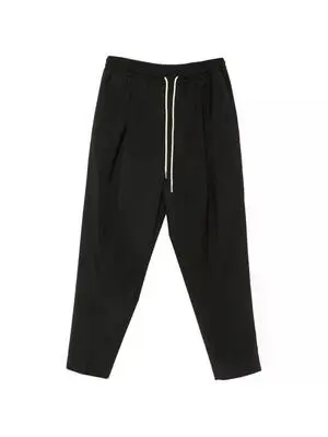 BE ABLE Drawstring Tapered Trousers - Black