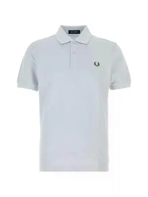 Fred Perry Logo-embroidered Polo Shirt - Blue