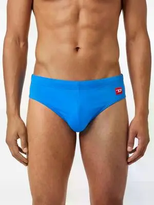 DIESEL® Logo Patch Swim Briefs - Blue