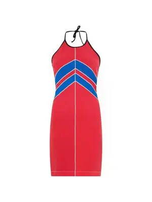 DIESEL® Halterneck Dress With Stripe Detail