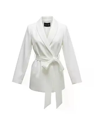 Black Label Belted Wrap-around Jacket