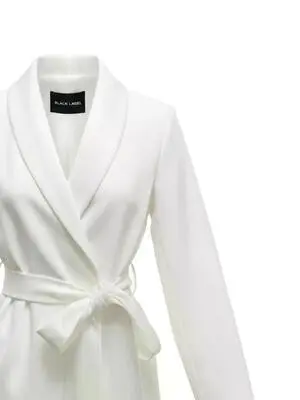 Black Label Belted Wrap-around Jacket