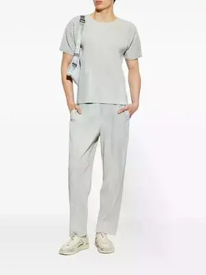 Issey Miyake Pleated T-shirt - Grey
