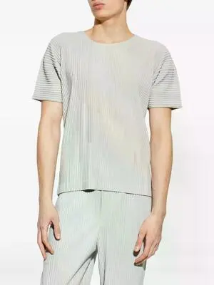Issey Miyake Pleated T-shirt - Grey