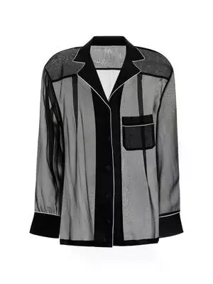 Dolce & Gabbana Sheer Piping-detail Shirt