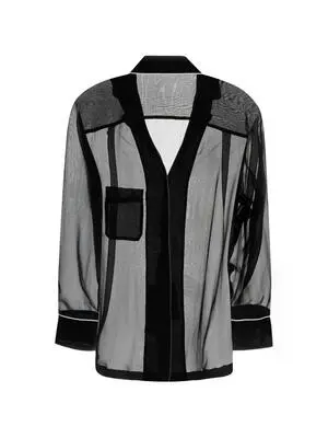 Dolce & Gabbana Sheer Piping-detail Shirt