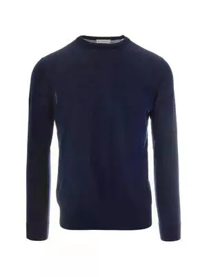 BALLANTYNE Plain-stitch Knit Sweater - Blue