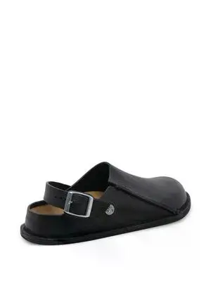 BIRKENSTOCK Lutry Premium Buckled Leather Mules