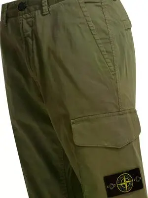 Stone Island Cargo Pants With Logo Patch