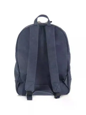 MC2 SAINT BARTH Embroidered Logo Canvas Backpack