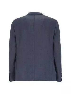 L.B.M. 1911 Herringbone-pattern Blazer - Blue