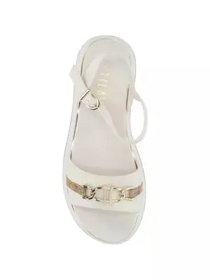 ALVIERO MARTINI 1° CLASSE Geo Map Flatform Sandals