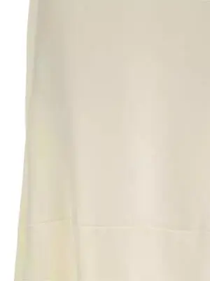 Victoria Beckham Asymmetric Crepe-satin Midi Skirt