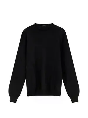 GRAN SASSO Fine-knit Crew-neck Sweater - Black