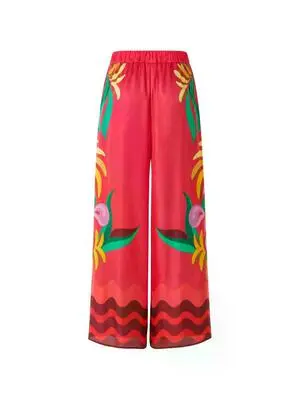 Farm Rio Graphic Print Palazzo Pants
