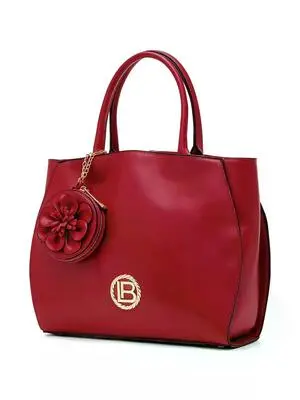 LAURA BIAGIOTTI Floral Charm Tote Bag