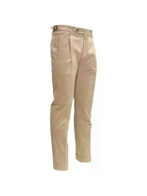 BERWICH Pleated Turn-up Trousers