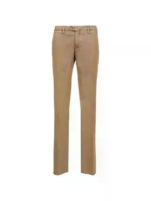 AL DUCA D’AOSTA 1902 Beige Drill Texture Trousers - Neutrals