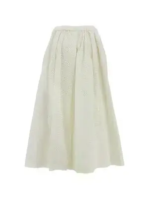 Comme Des Garçons Broderie Anglaise Wide-leg Trousers