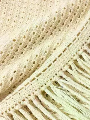 Zimmermann Indra Fringe-trim Crochet Tank Top