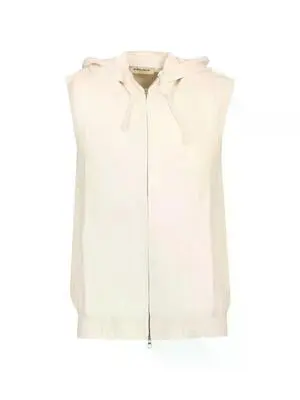 AL DUCA D’AOSTA 1902 Sleeveless Zip-up Hoodie - Neutrals