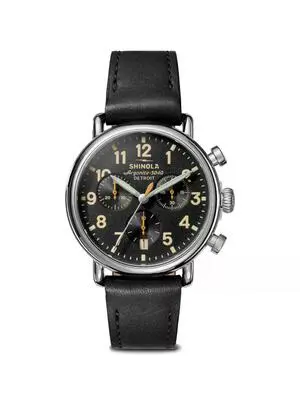 Shinola Canfield 43mm Chronograph Watch - Black