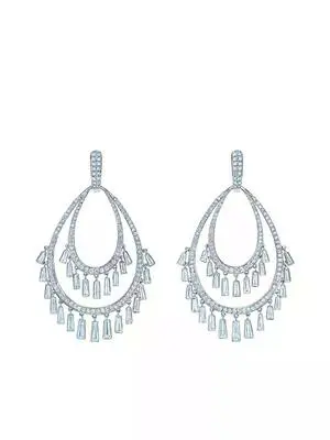 Kwiat 18kt White Gold Diamond Earrings - Silver