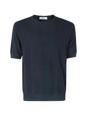 KANGRA Ribbed Short-sleeve T-shirt - Blue