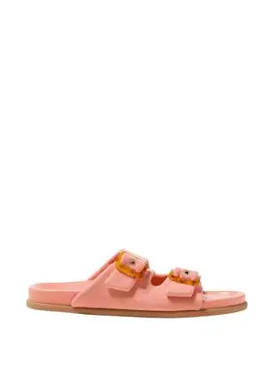 ERES Izia Buckle Strap Mules - Pink