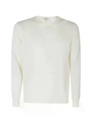 KANGRA Knitted Crew Neck Sweater - Yellow