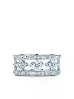 Kwiat 18kt White Gold Diamond Jasmine Eternity Ring - Silver