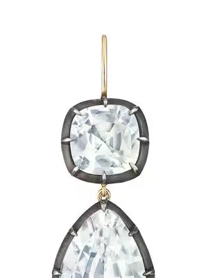 Fred Leighton 18kt Double Topaz Drop Earrings