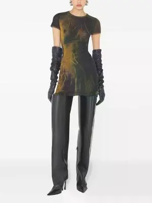 JEAN PAUL GAULTIER Acid Water Printed Mini Dress
