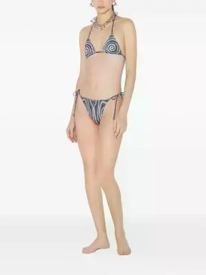 JEAN PAUL GAULTIER Printed Tie Bikini Bottom
