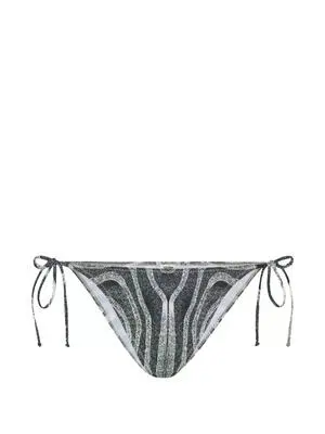 JEAN PAUL GAULTIER Printed Tie Bikini Bottom - Grey